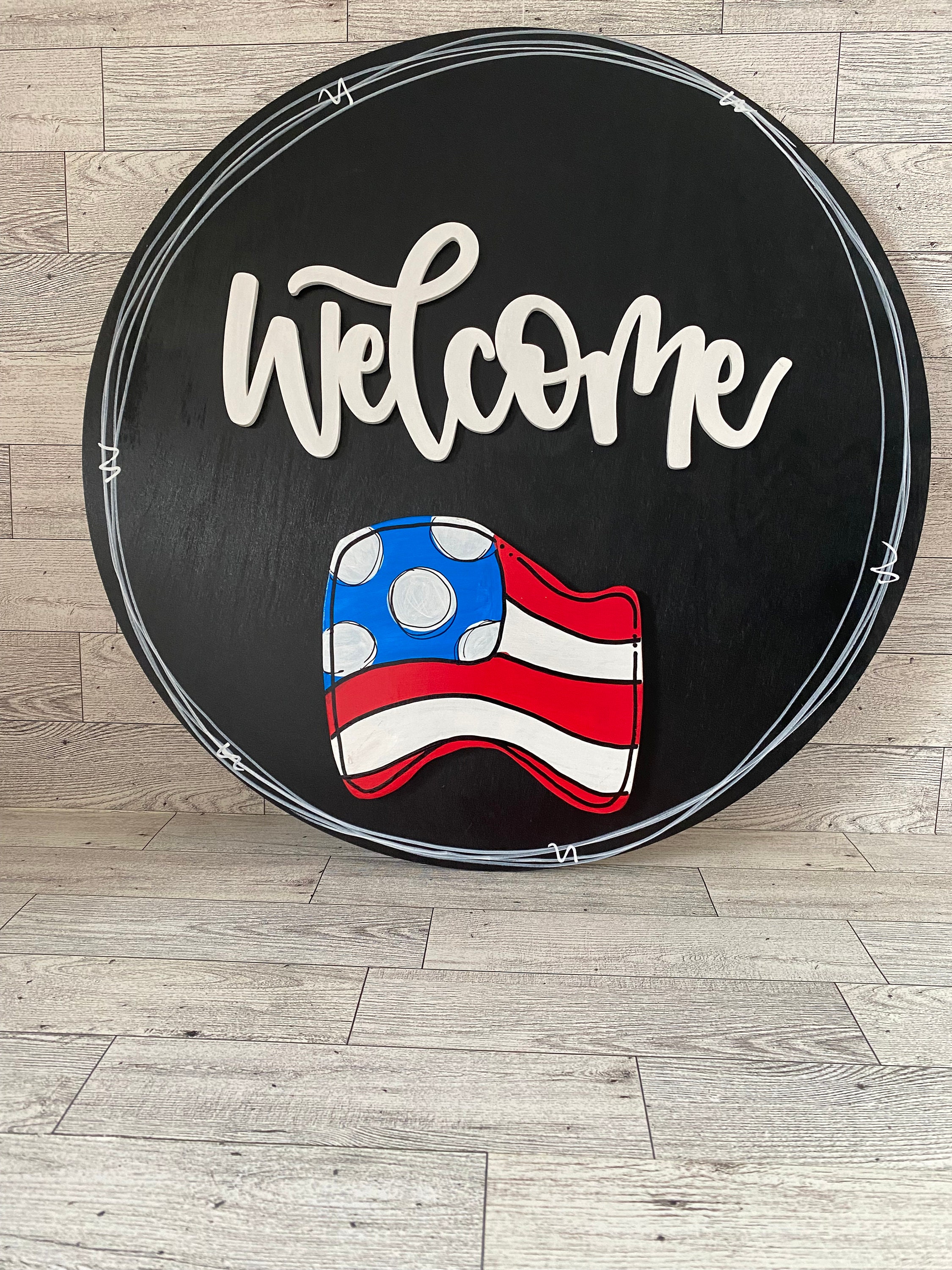 Interchangeable Welcome Sign, Black With White Welcome base Only Free ...