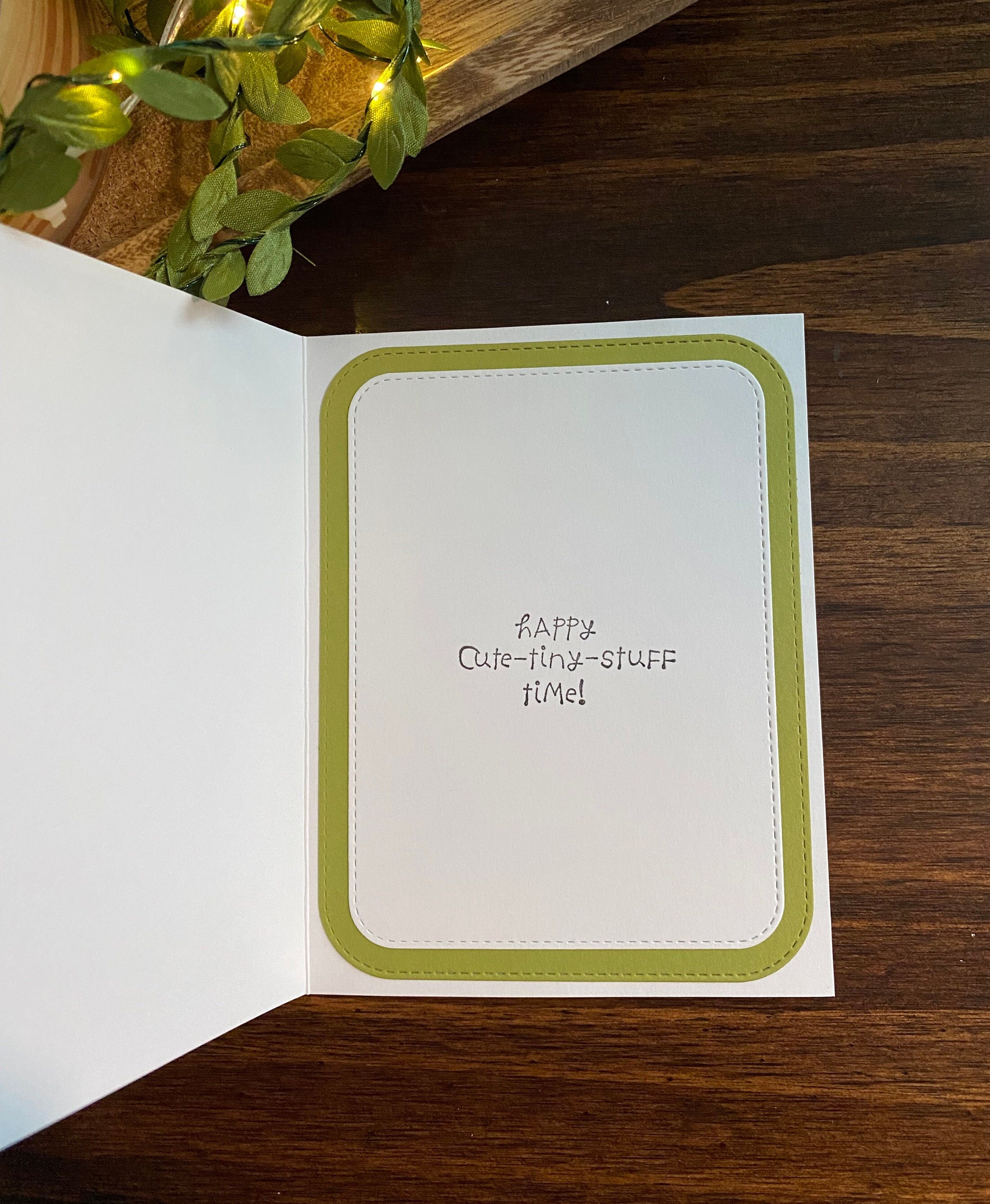 Happy Cute-tiny-stuff Time Card - Etsy