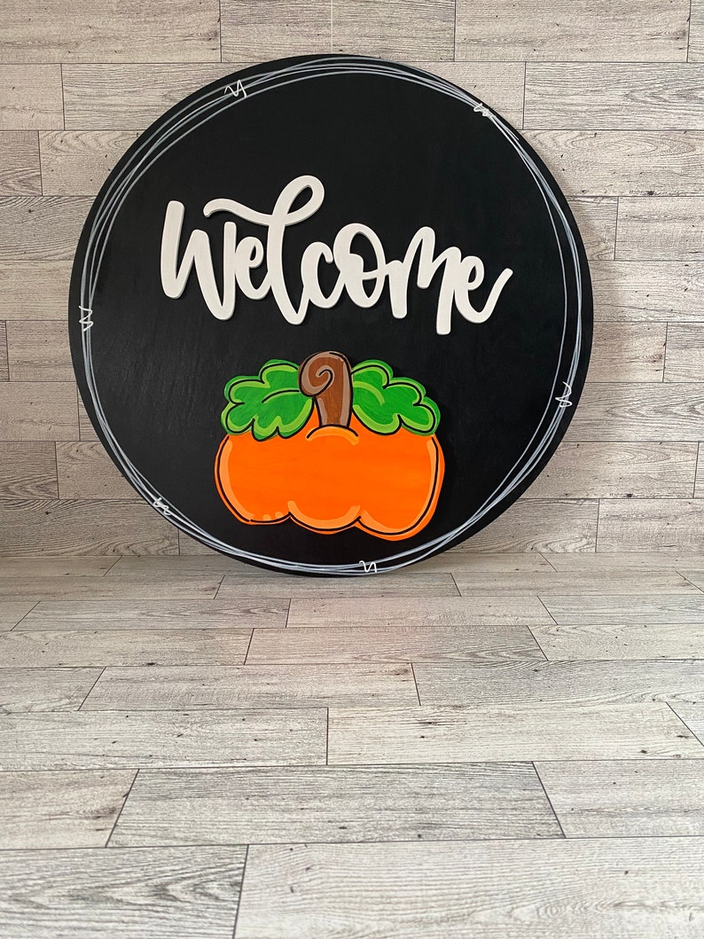 Interchangeable Welcome Sign, Black With White Welcome base Only Free ...