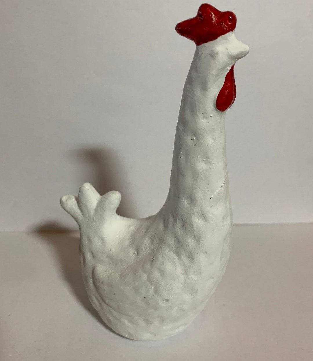 Chicken Garden Statue, Concrete Chicken, 5 3/4 Cement Chicken, Concrete ...