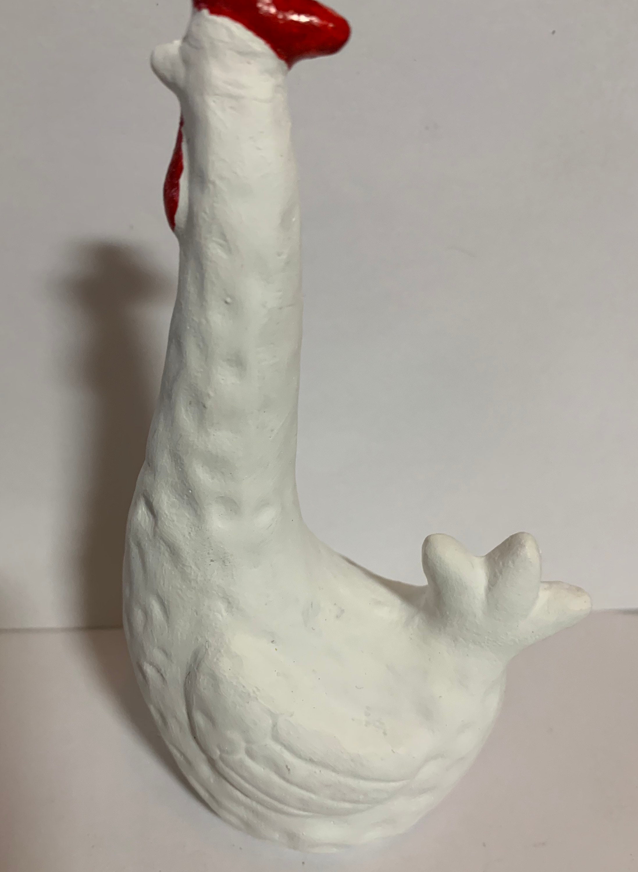 Chicken garden statue concrete chicken 5 3/4 cement | Etsy