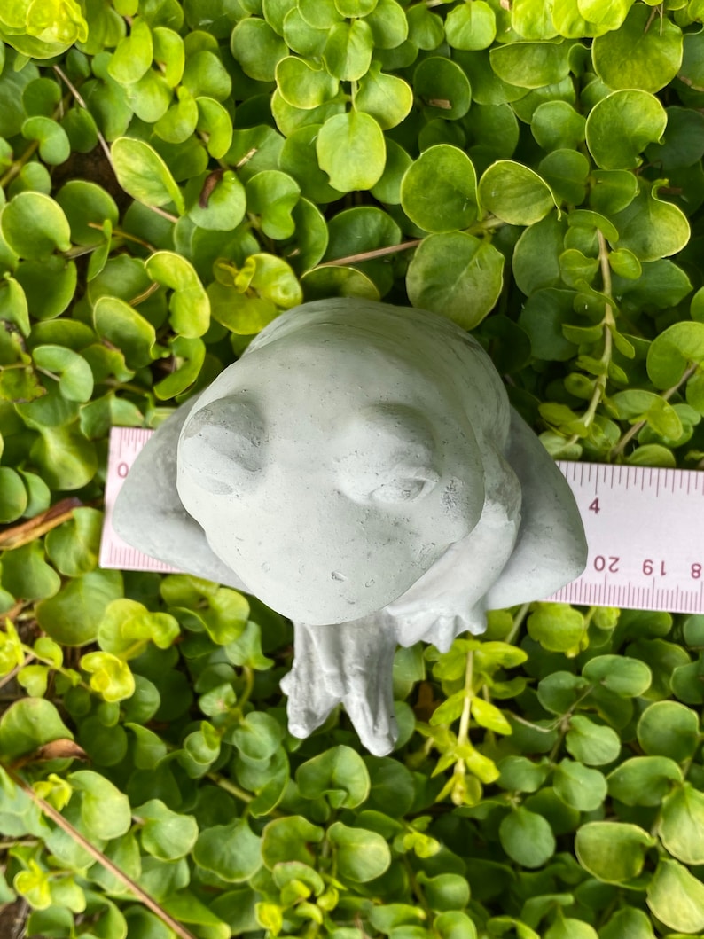 Concrete Frog Statue Garden Frog Yoga Frog 3 1/2 Cement - Etsy