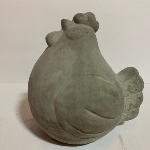 10 Tall Cement Rooster Chicken Garden Art Statue - Etsy