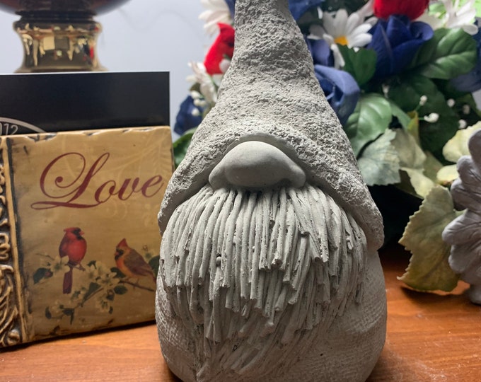 Garden Gnome Statue Concrete Gnome Tomte Nisse 7 Tall - Etsy