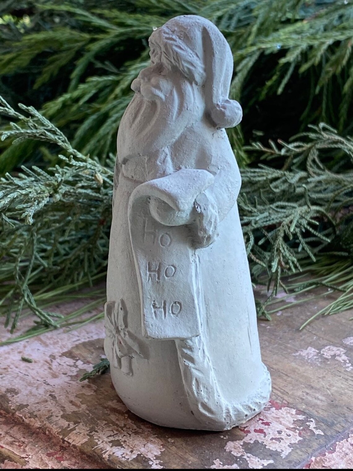 Concrete Santa Claus Statue 3 1/2 Tall Vintage Style Kris - Etsy