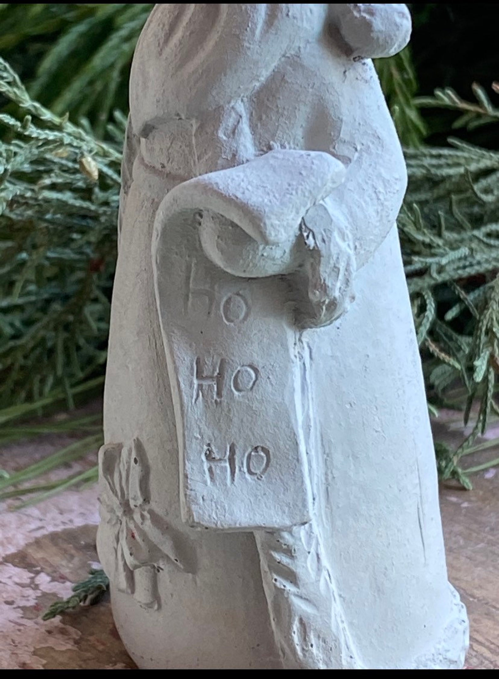 Concrete Santa Claus Statue 3 1/2 Tall Vintage Style Kris | Etsy