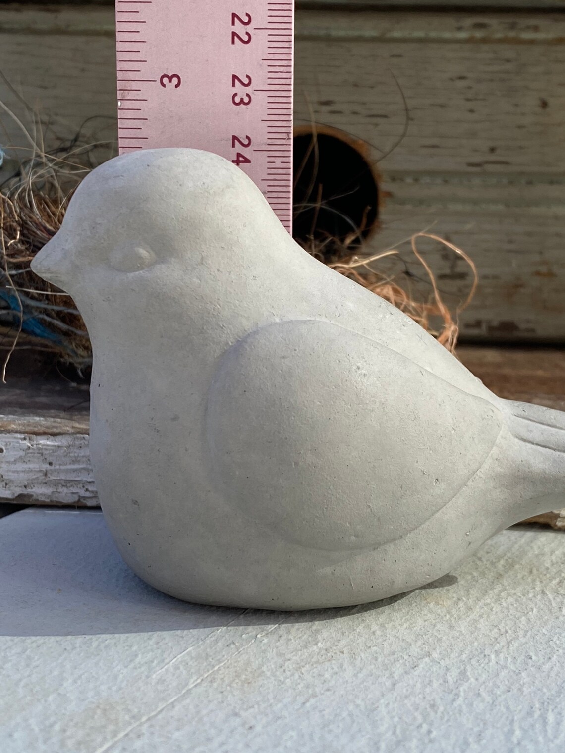 Concrete bird statue garden statue 2 1/2 tall bird statue | Etsy