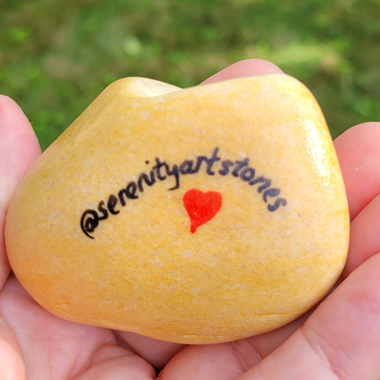 Hand Painted Affirmation Stone change is the Essence of Life - Etsy