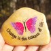 Hand Painted Affirmation Stone - "change is the Essence of Life" - Etsy