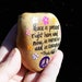 Hand Painted Stone peace is Present Right Here and - Etsy