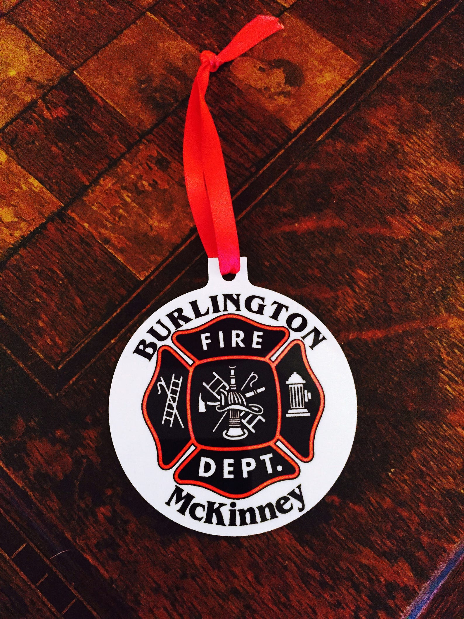 Personalized Fire Department Aluminum Christmas Ornament - Etsy