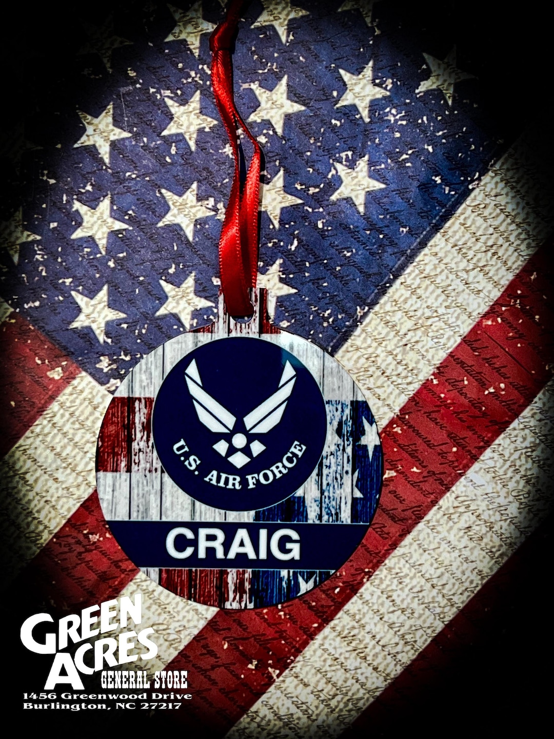 Personalized Air Force Christmas Ornament - Etsy