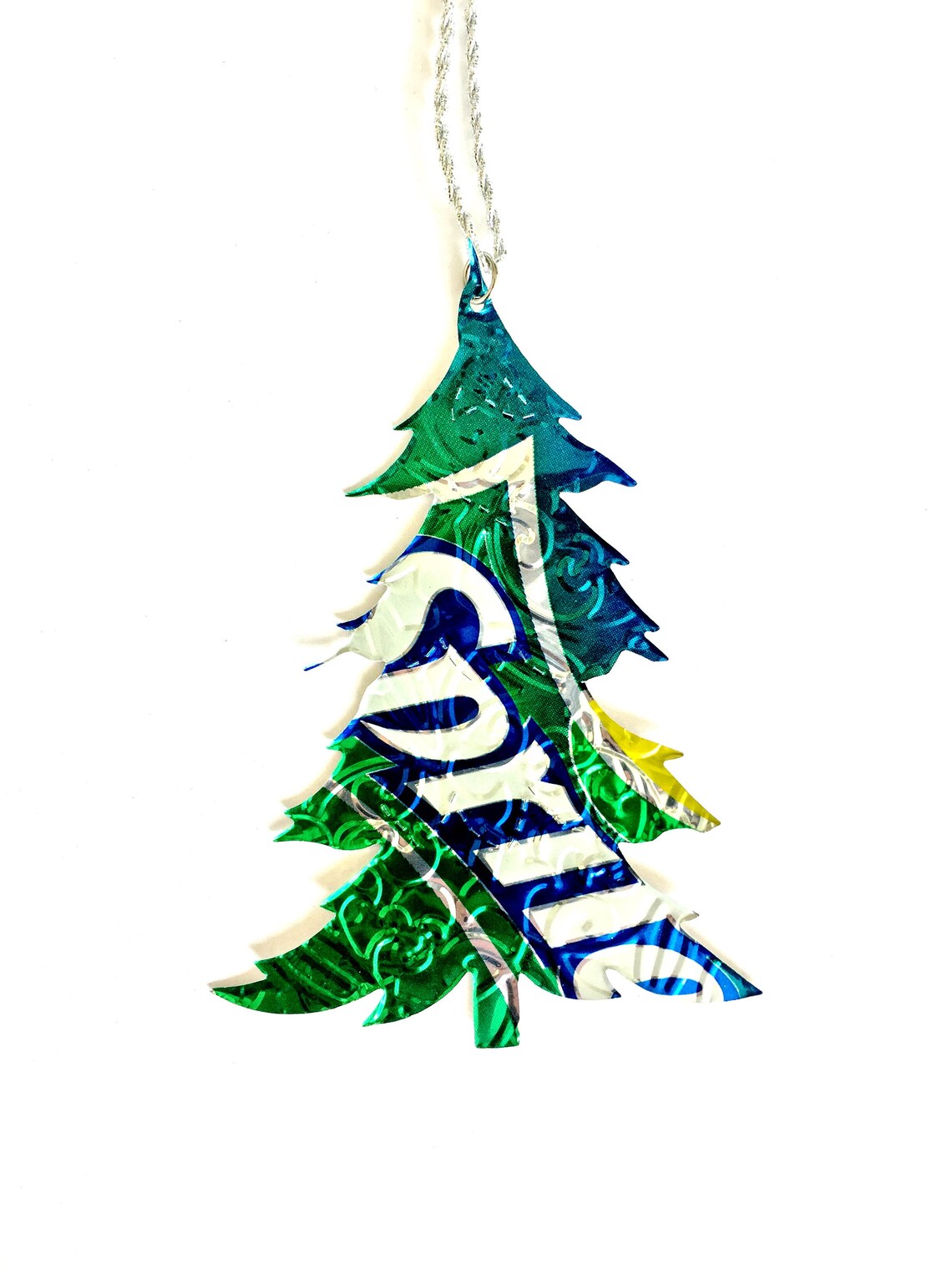 Recycled Sprite Soda Can 3-piece Christmas Ornament Set | Etsy