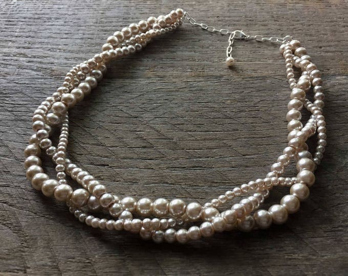 Freshwater Pearls, Champagne Color, Pearls for Women, Wedding Pearls ...