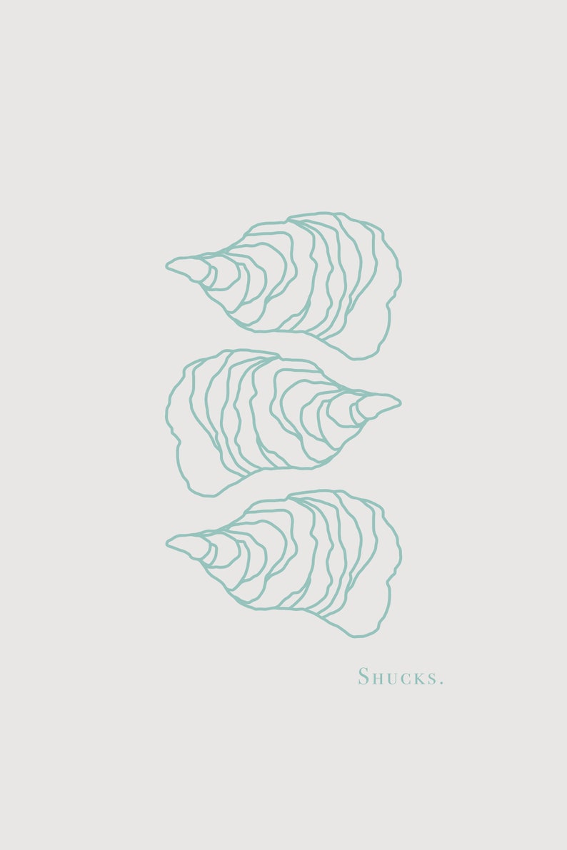 Shucks Oyster Print - DIGITAL DOWNLOAD | Art Print - Etsy