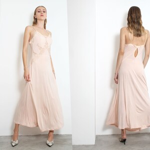 80s La Perla Pink Lace Maxi Dress Night Gown - Etsy