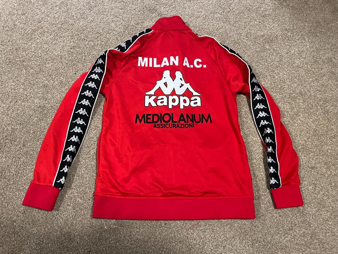 AC Milan Vintage Kappa Football Tracksuit Top Men’s Size Medium - Etsy