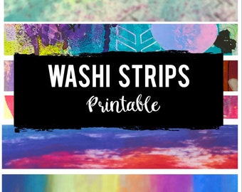 Digital Washi Tape | Borders and Strips Collage Sheets | Washi Tape ...