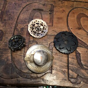 Four Large Antique Buttons - Etsy