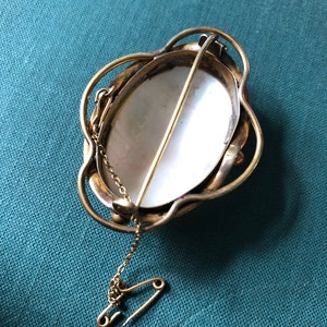 Victorian Mother of Pearl Shell Brooch - Etsy
