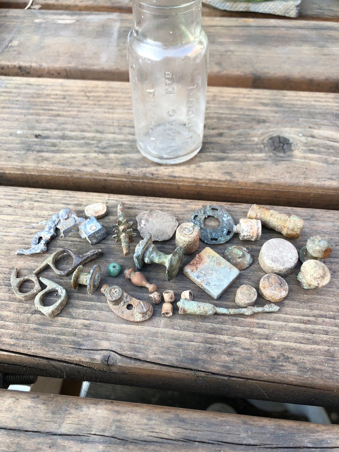 Jar of Metal Oddments Antique Bottle Digging/mudlarking Find - Etsy UK