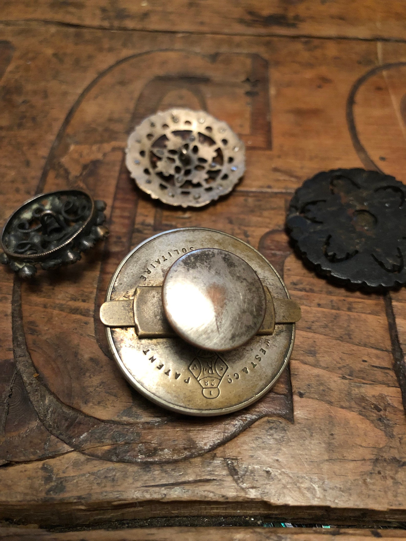 Four Large Antique Buttons - Etsy