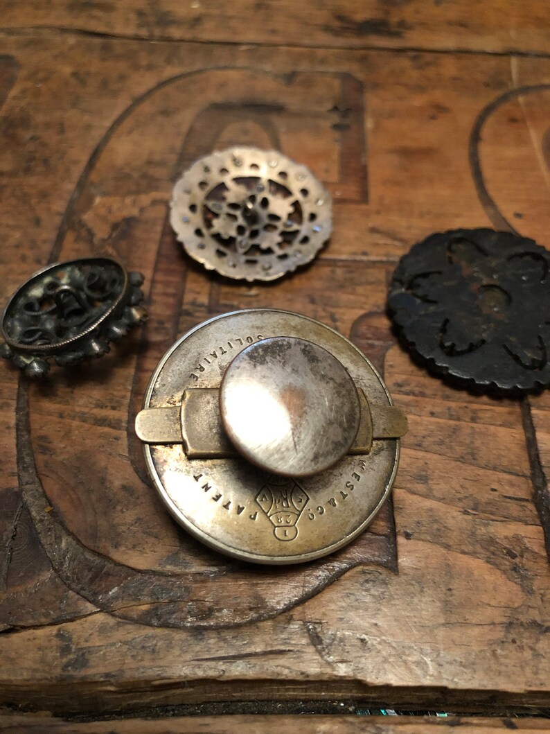 Four Large Antique Buttons - Etsy