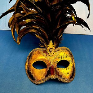 Vintage Venetian Made Carnivale Mardi Gras Paper Mache Mask With ...