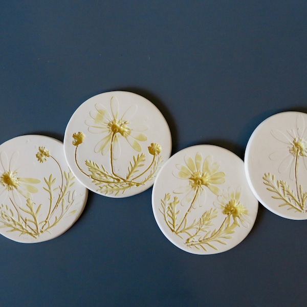 Yellow Coasters - Etsy