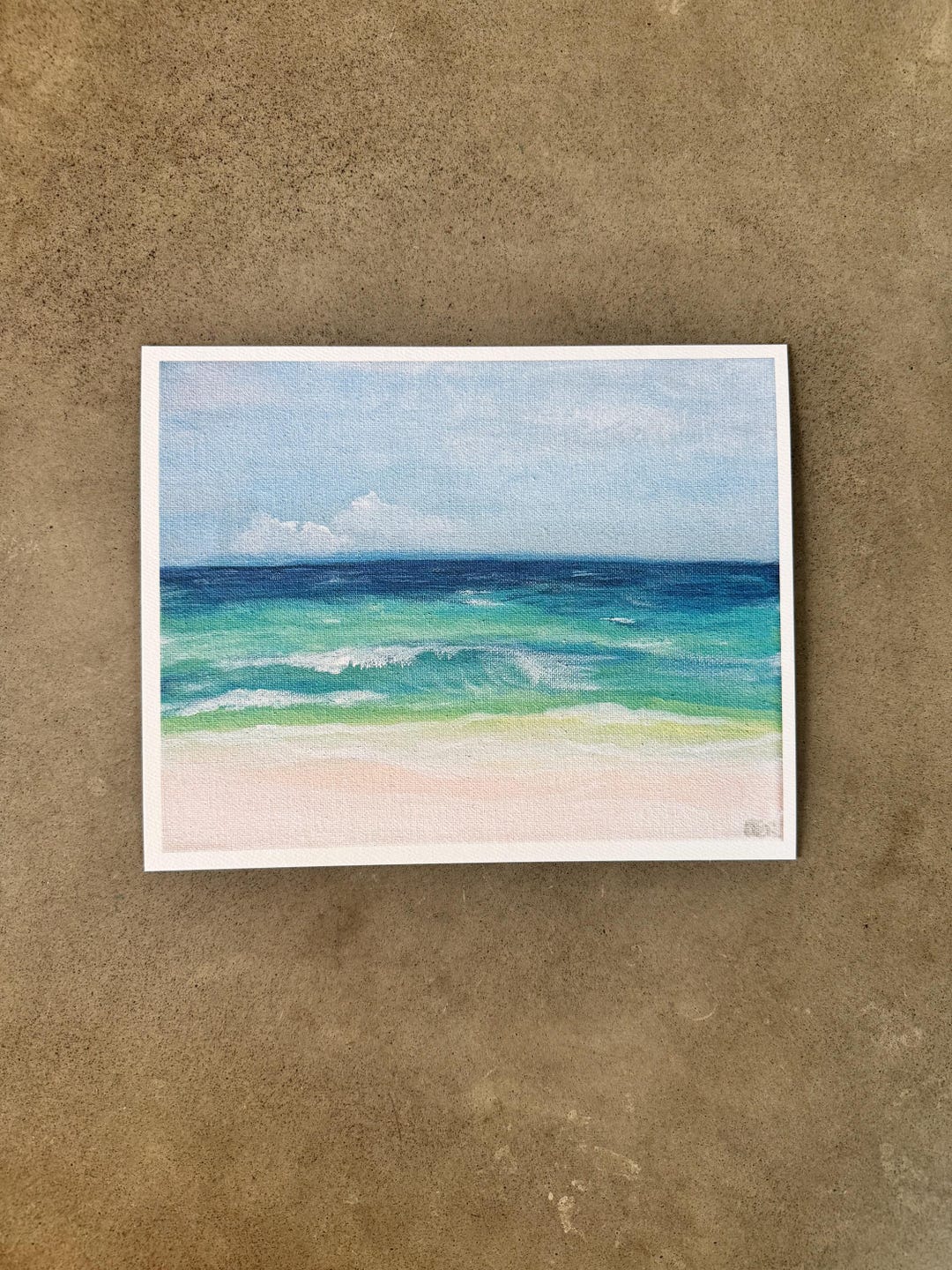 Destin Florida Ocean Art Print Landscape Miramar Beach Water Waves Gulf ...