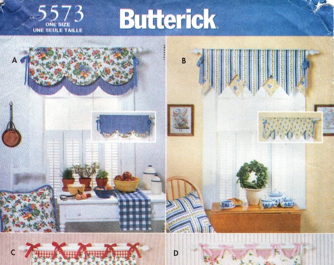 Butterick Home Decorating Pattern 5573 - Window Treatments - Easy ...