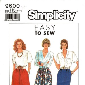 Sz 6 Thru 14 Simplicity Pattern 9600 Misses' Straight - Etsy