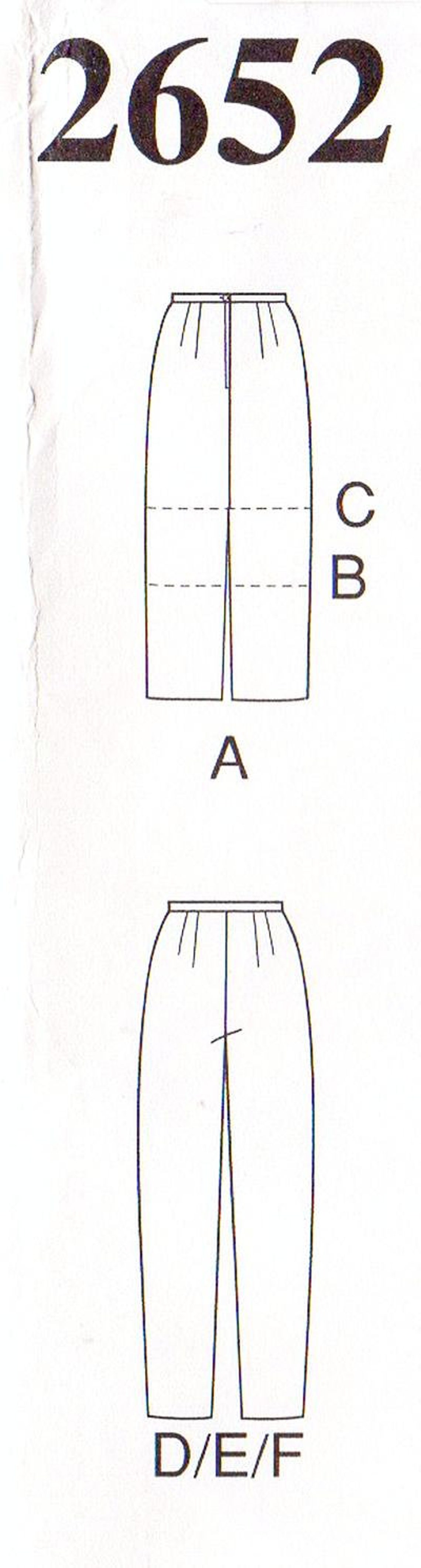Sz 6 to 16 Style Sewing Pattern 2652 Misses' Slim | Etsy