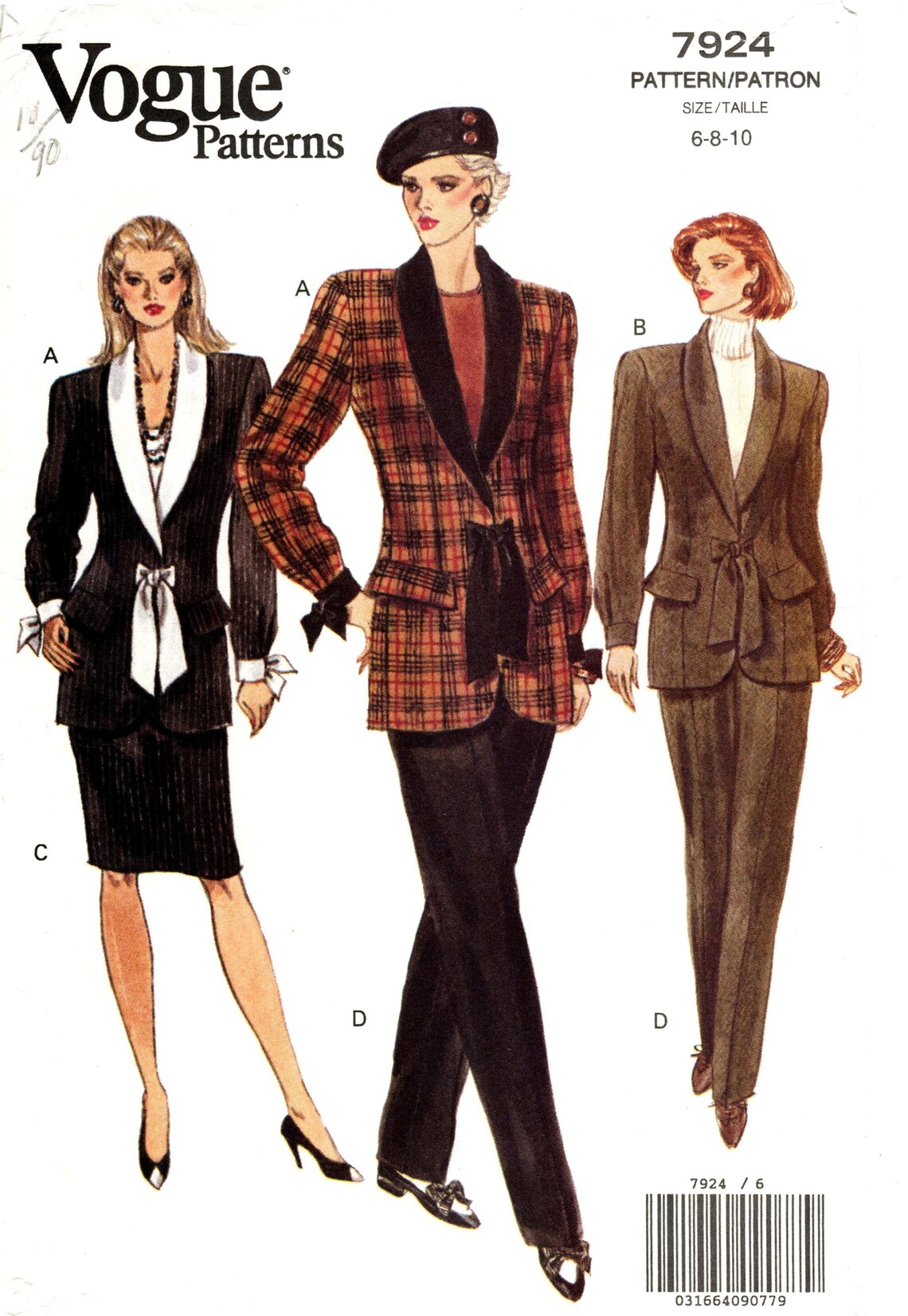 Sz 6/8/10 Vogue Separates Pattern 7924 Misses' Shawl - Etsy