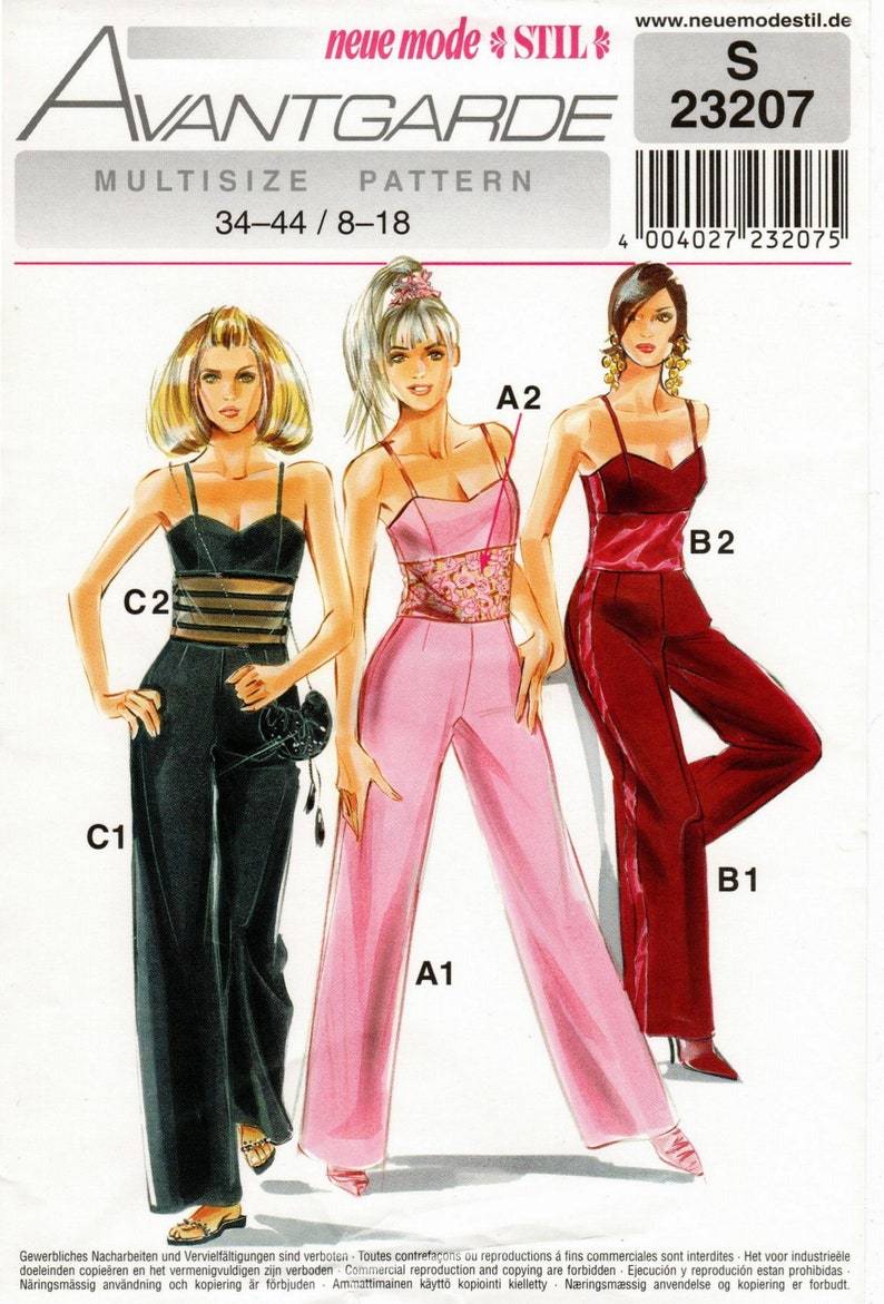 Sz 8 to 18 Neue Mode Pattern S23207 Misses' Spaghetti - Etsy