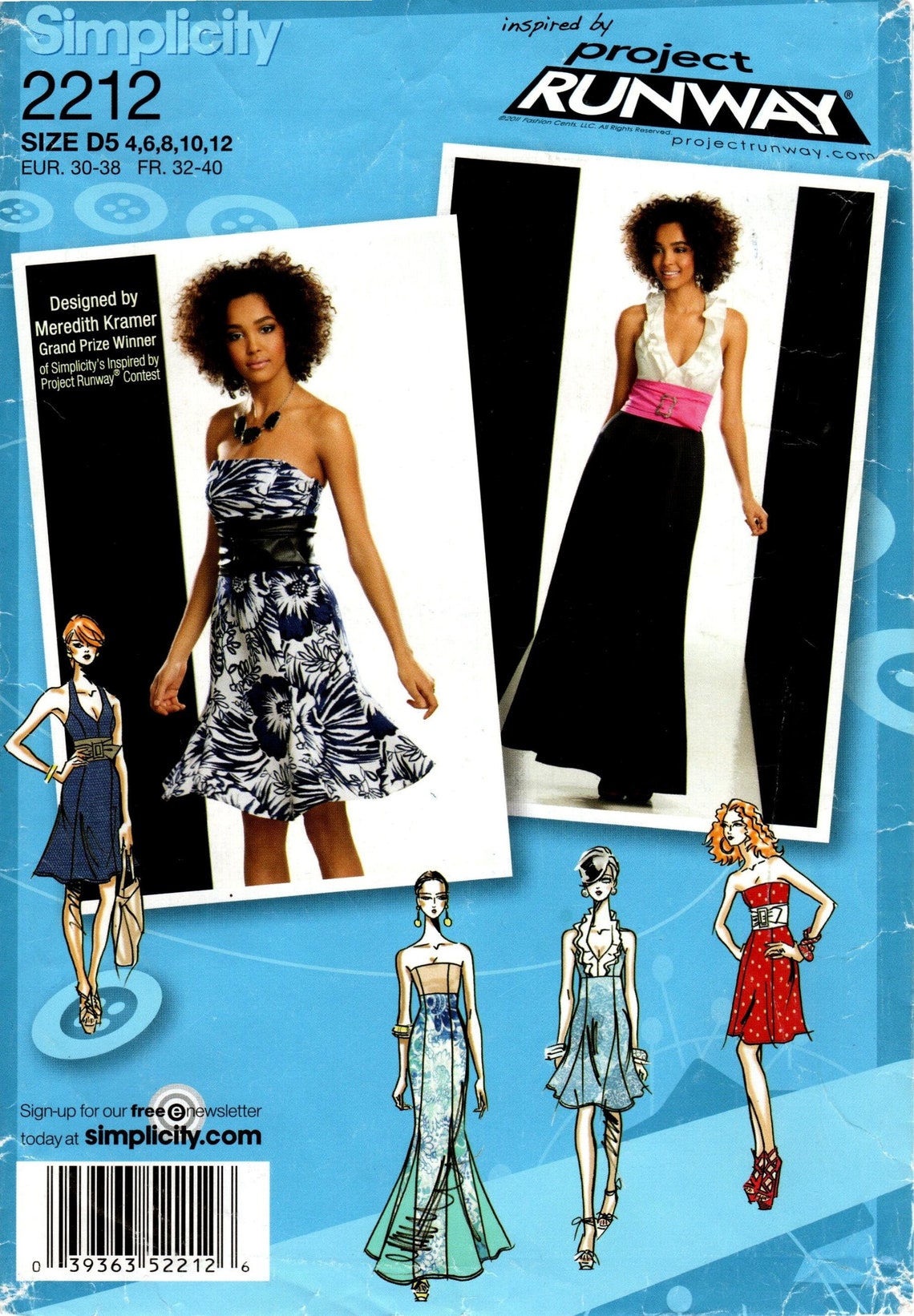 Sz 4 Thru 12 Simplicity Pattern 2212 for PROJECT RUNWAY - Etsy