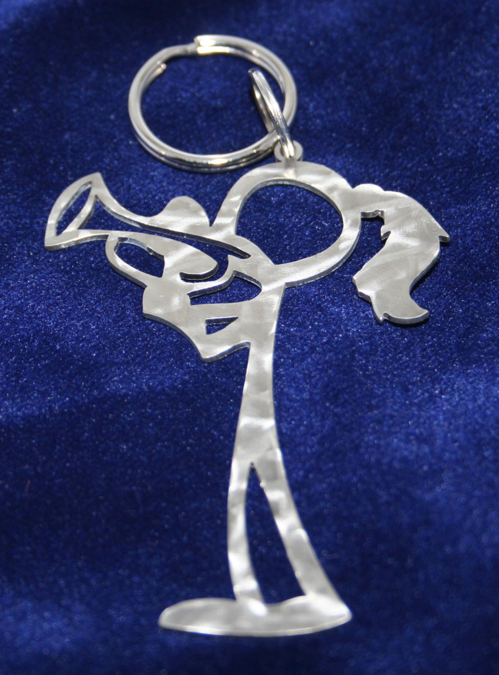 Female Trumpet Player Stick Figure Keychain Charm - Etsy