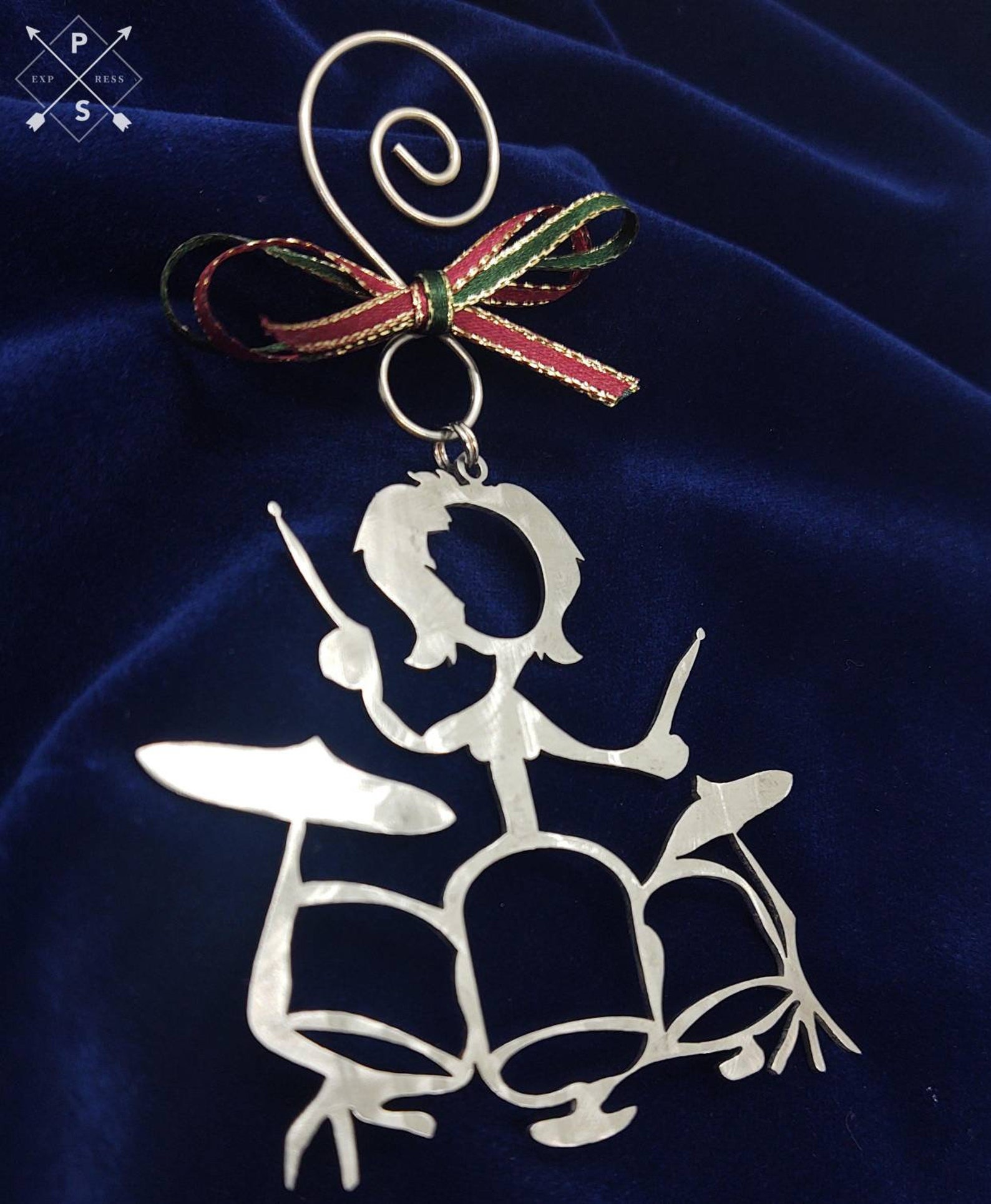 Female Drummer Stick Figure Key Chain Charm for the Rock and Roll Band ...