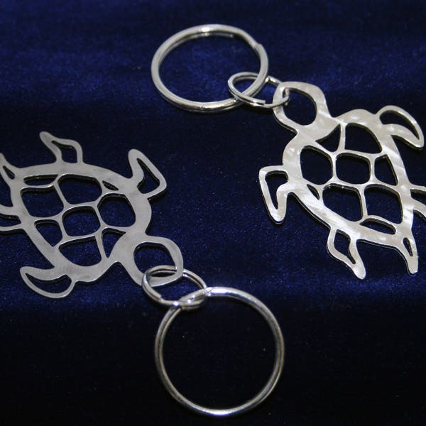 Steel Turtle Keychain - Etsy