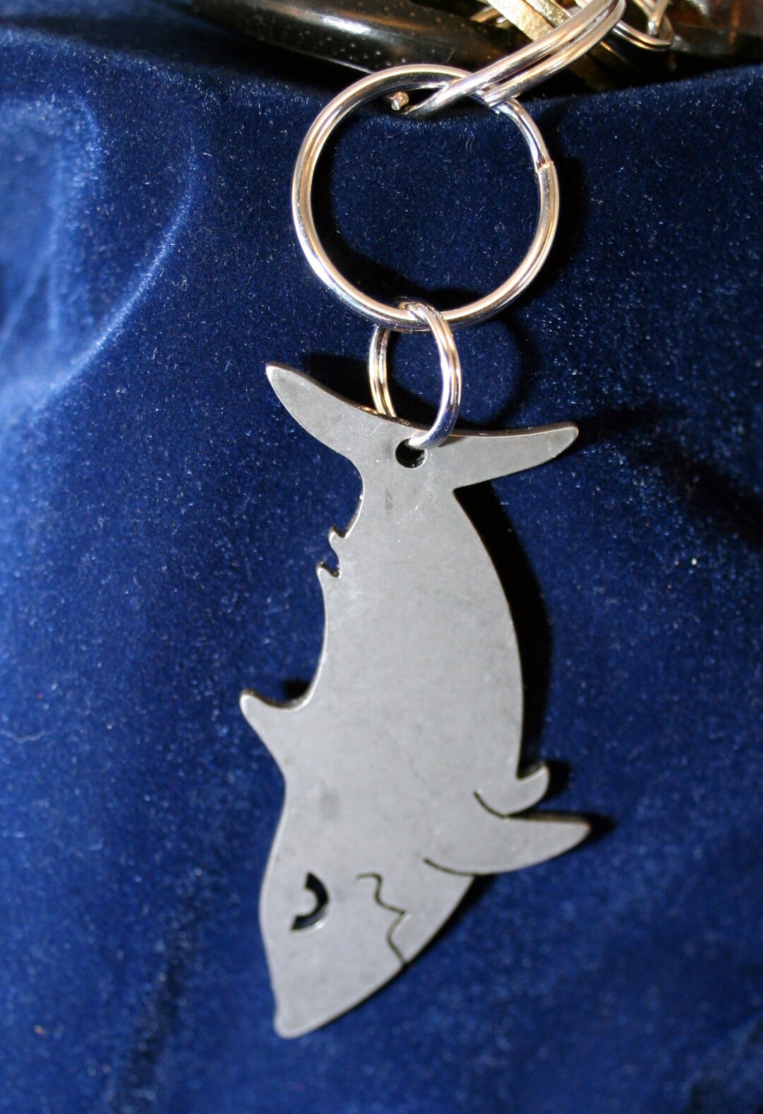 14 Gauge Whimsical Heavy Duty Stainless Steel Shark Key Chain - Etsy