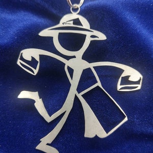 Happy Postal Worker Male Stick Figure Mailman Key Chain - Etsy