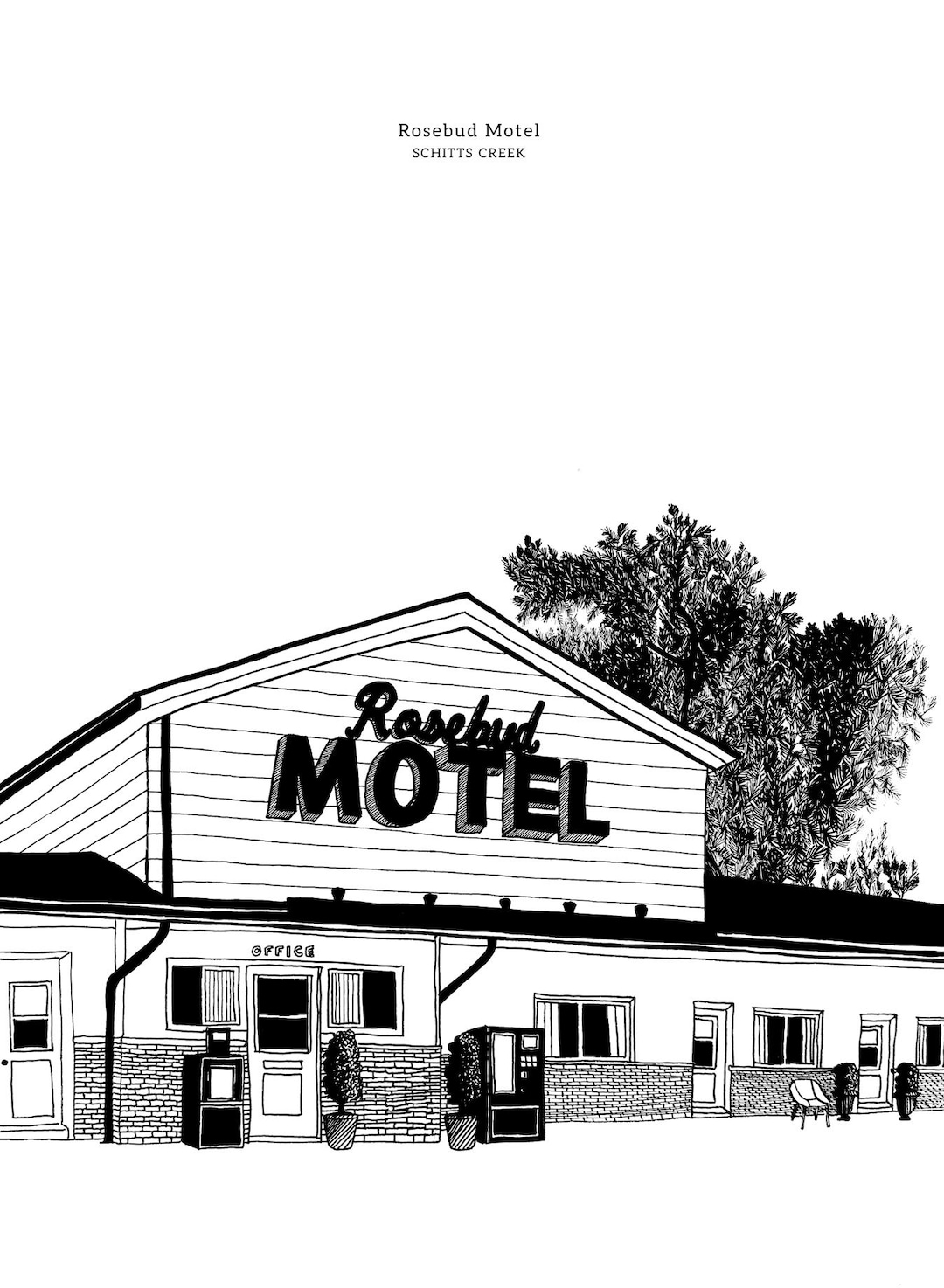 Rosebud Motel A4 Print – Iconic Schitt’s Creek Style - Etsy