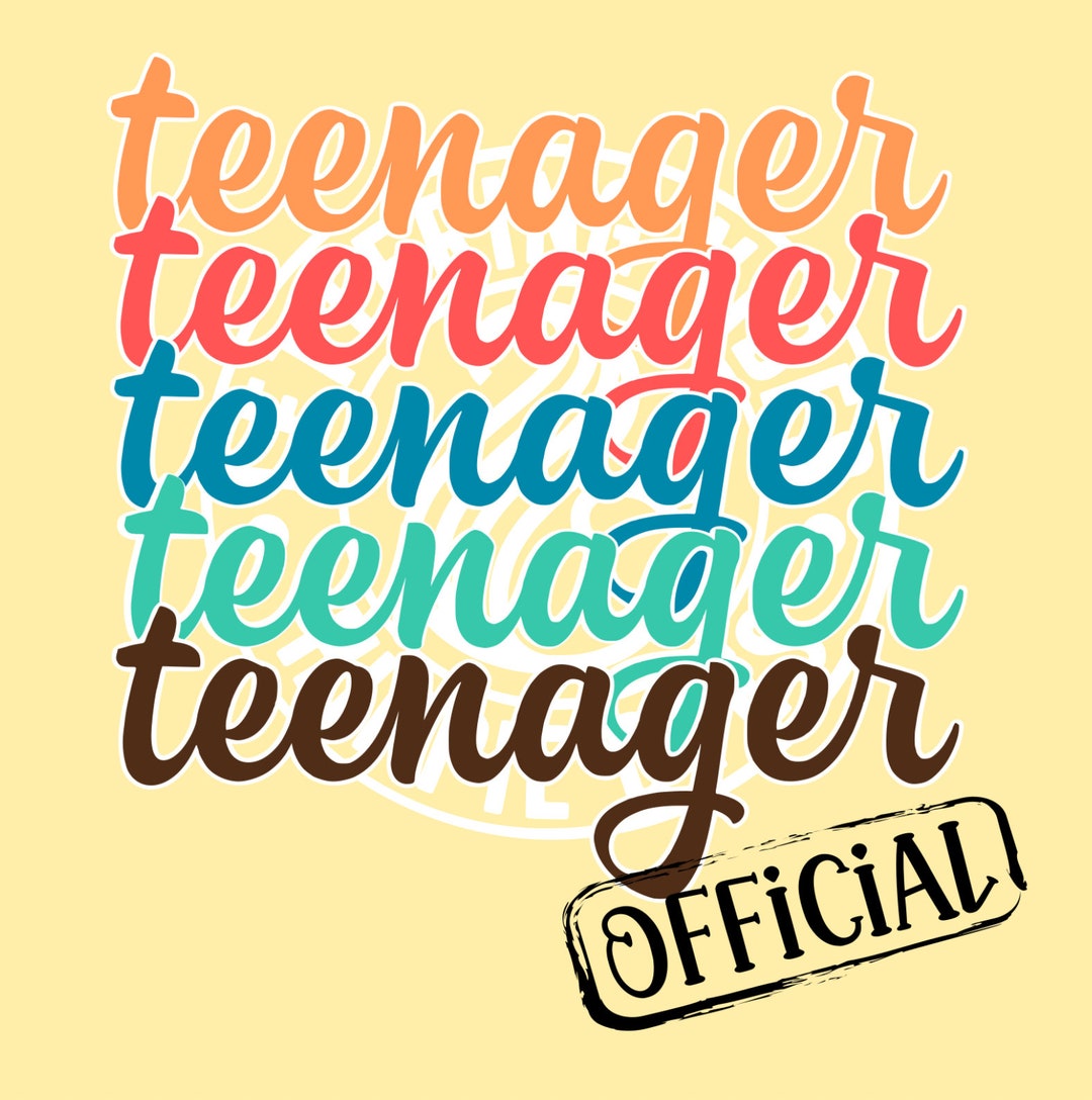 Teenager Official Digital File - Etsy