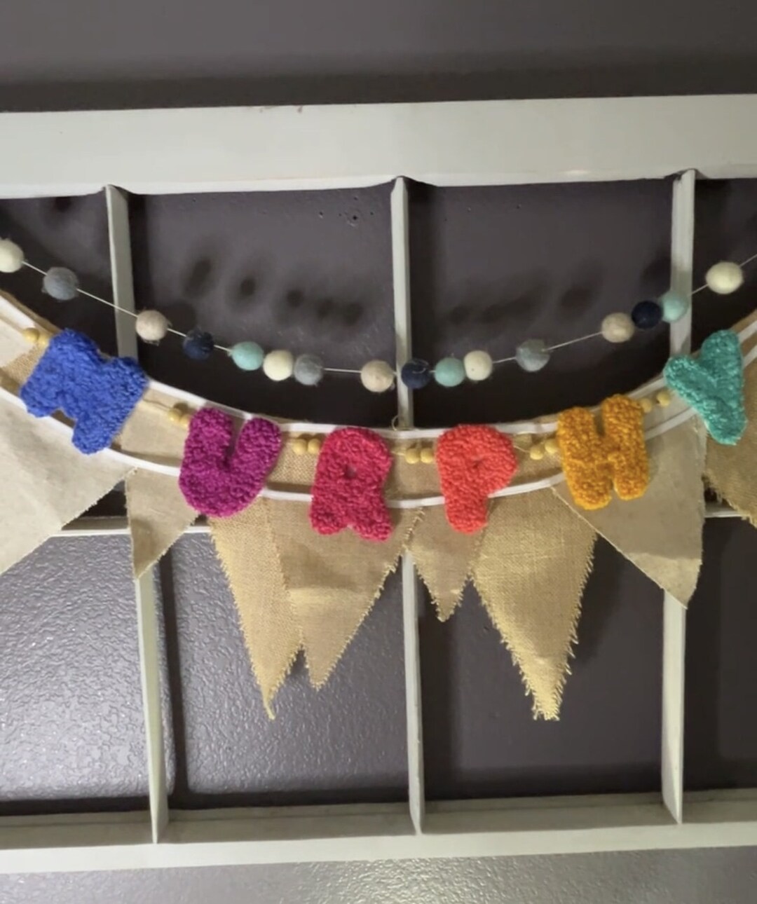 Personalized Punch Needle Name Garland - Etsy