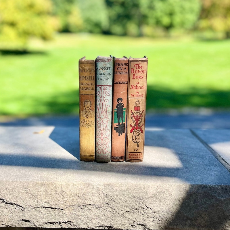 Rustic Books - Etsy