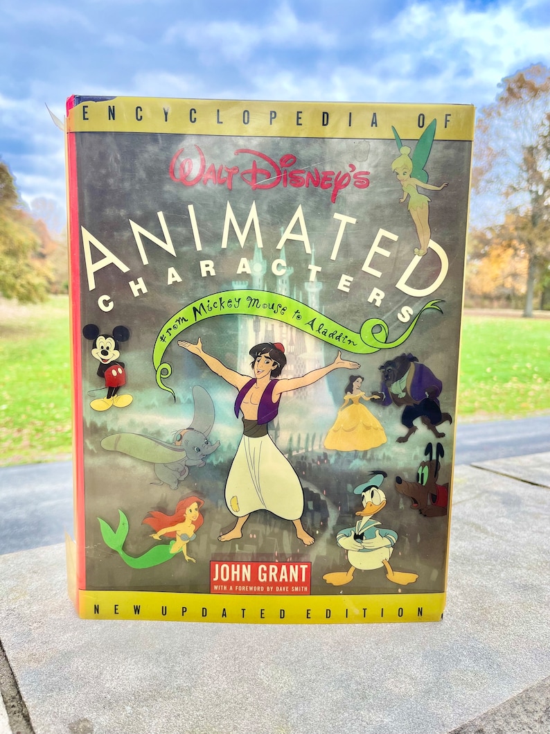 Vintage Disney Hardcover Book "encyclopedia of Animated Characters ...