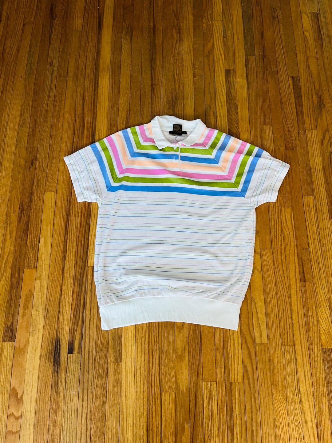 1980s Mens's Vintage Brightly Colored Polo Shirt, 46 Large - Etsy