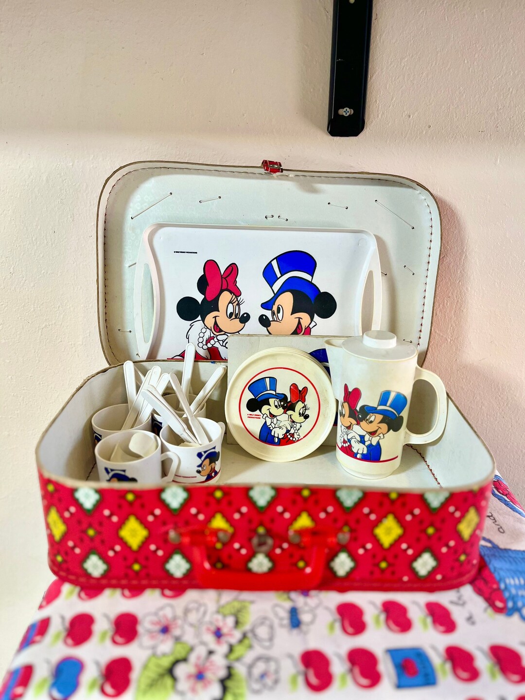 Vintage Disney Mickey Mouse and Minnie Play Picnic Set - Etsy