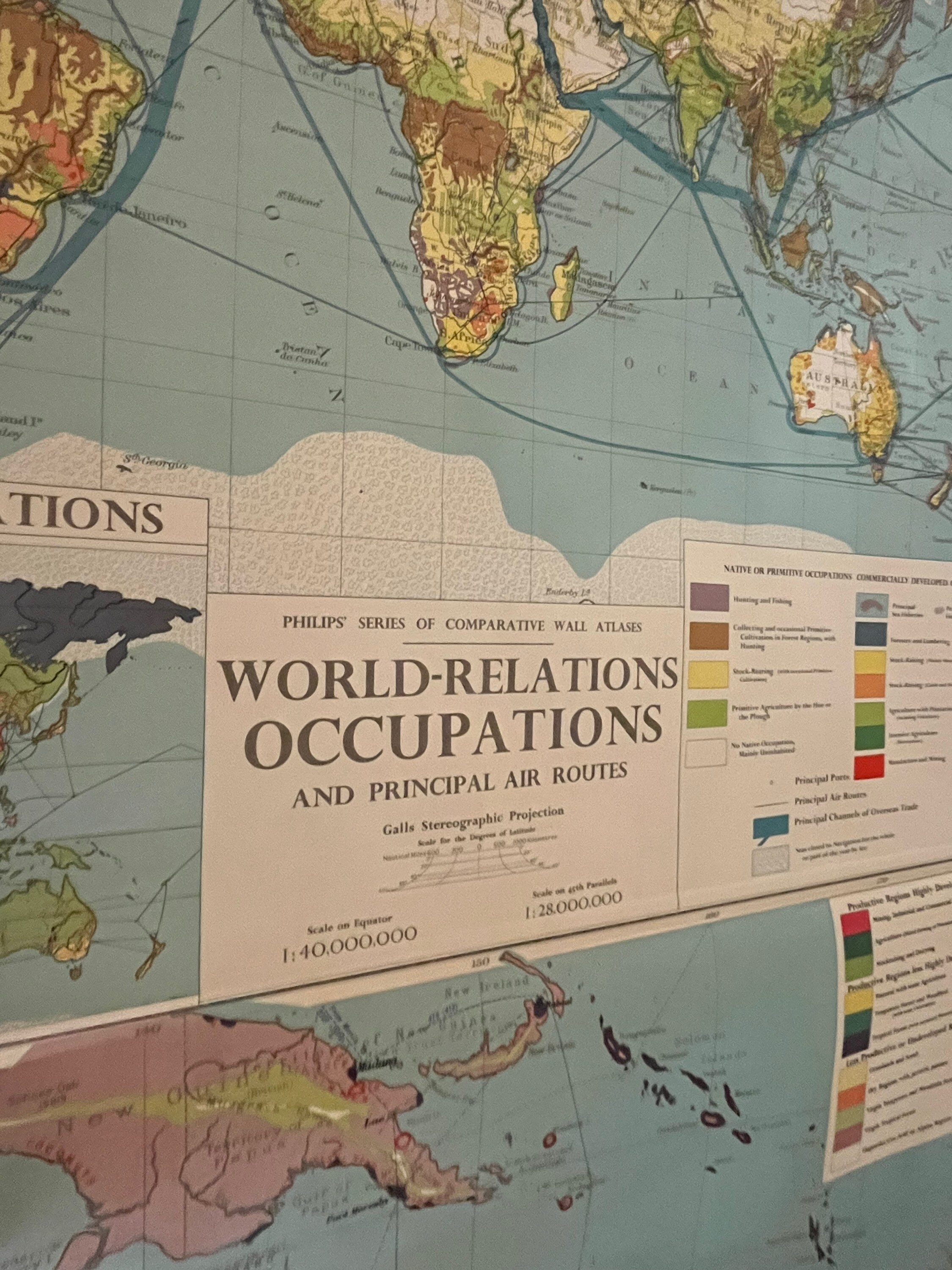 1958 Vintage Pull Down Map School Map World Map Australia - Etsy UK