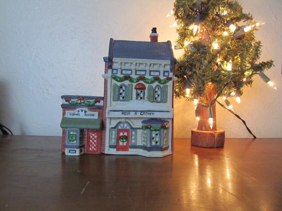 1994 Dickens Keepsake, Village Square Collectibles, Rose and Crown ...
